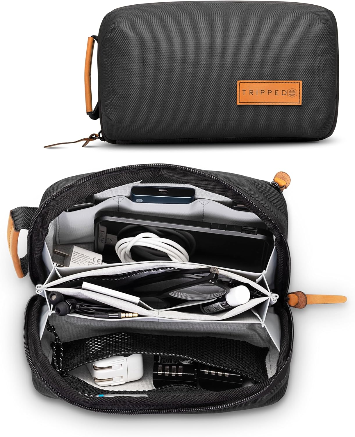 Tech Pouch Travel Cord Organizer and Accessories Case – Tripped Travel Gear