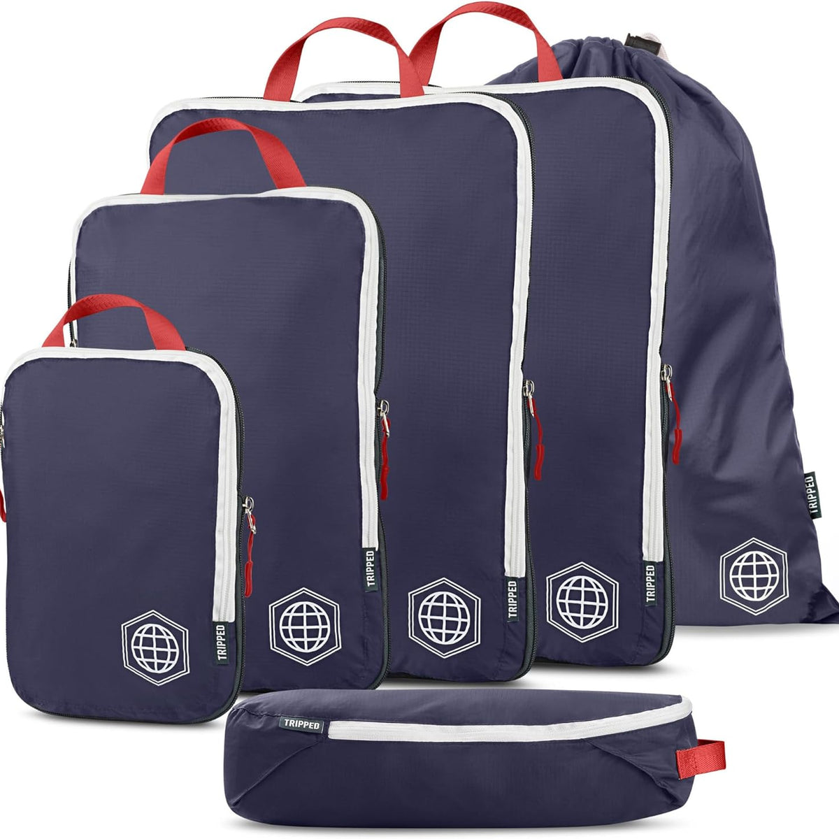 Mesh Compression Packing Cubes Set with Laundry Bag – Tripped Travel Gear